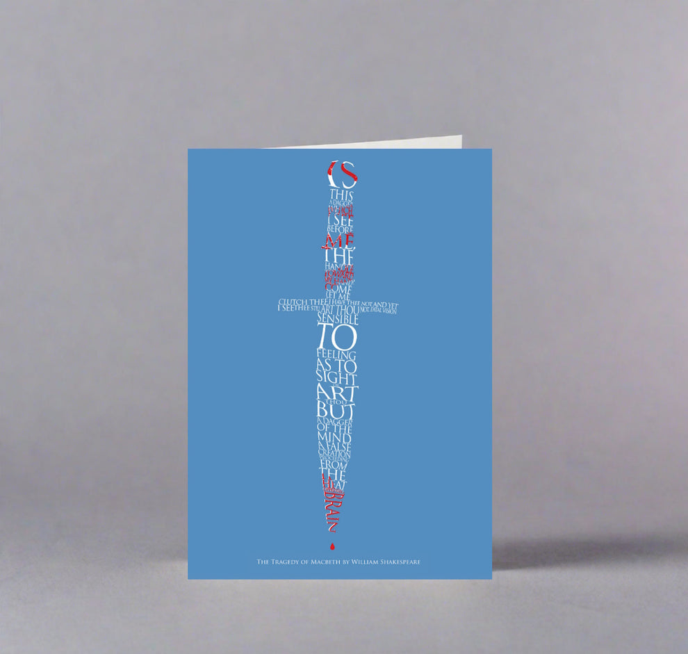 Greeting Card: Macbeth - Is This A Dagger Which I See Before Me? – The ...