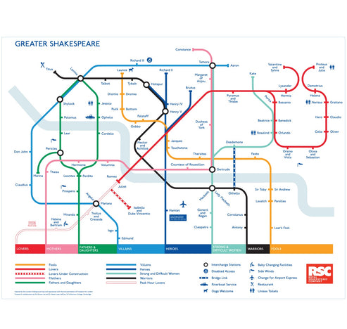 Poster: Greater Shakespeare Map – The RSC shop