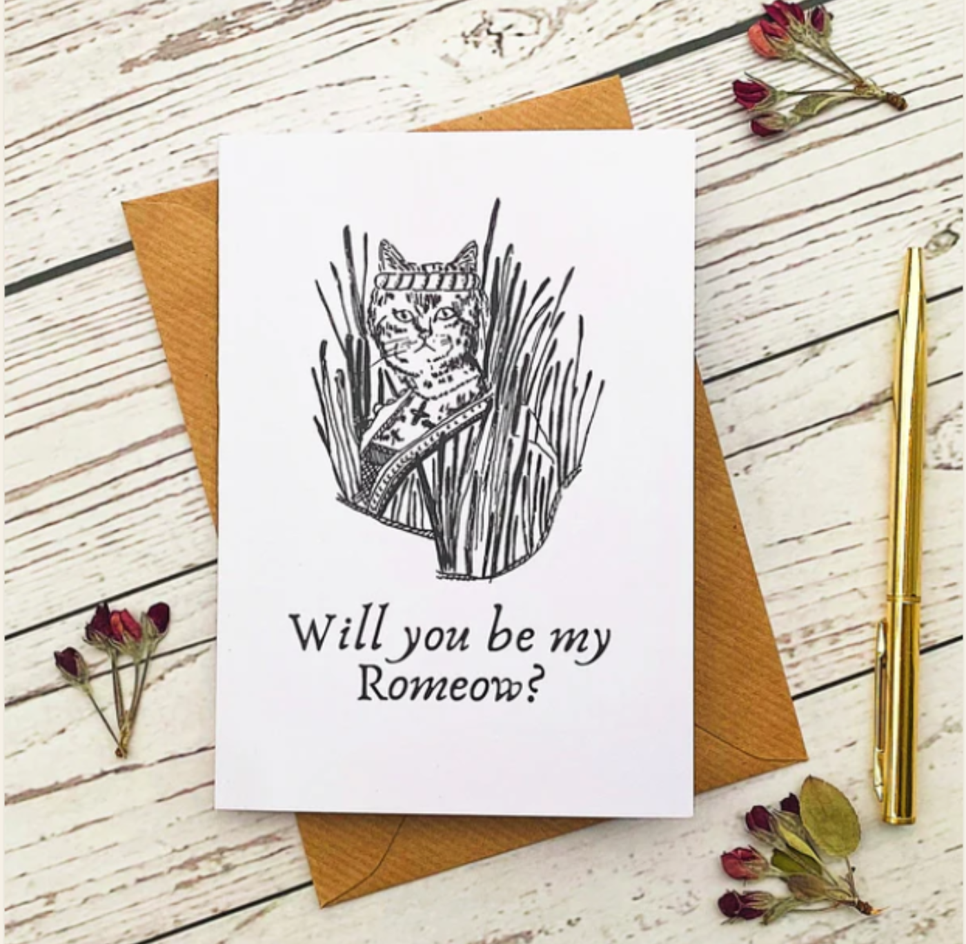 Greeting Card: Will you be my Remeow? – The RSC shop