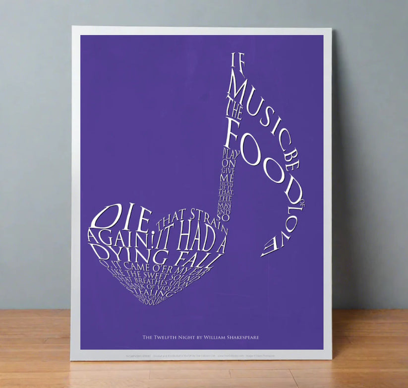 Print: Twelfth Night - If Music Be the Food of Love, Play on – The RSC shop