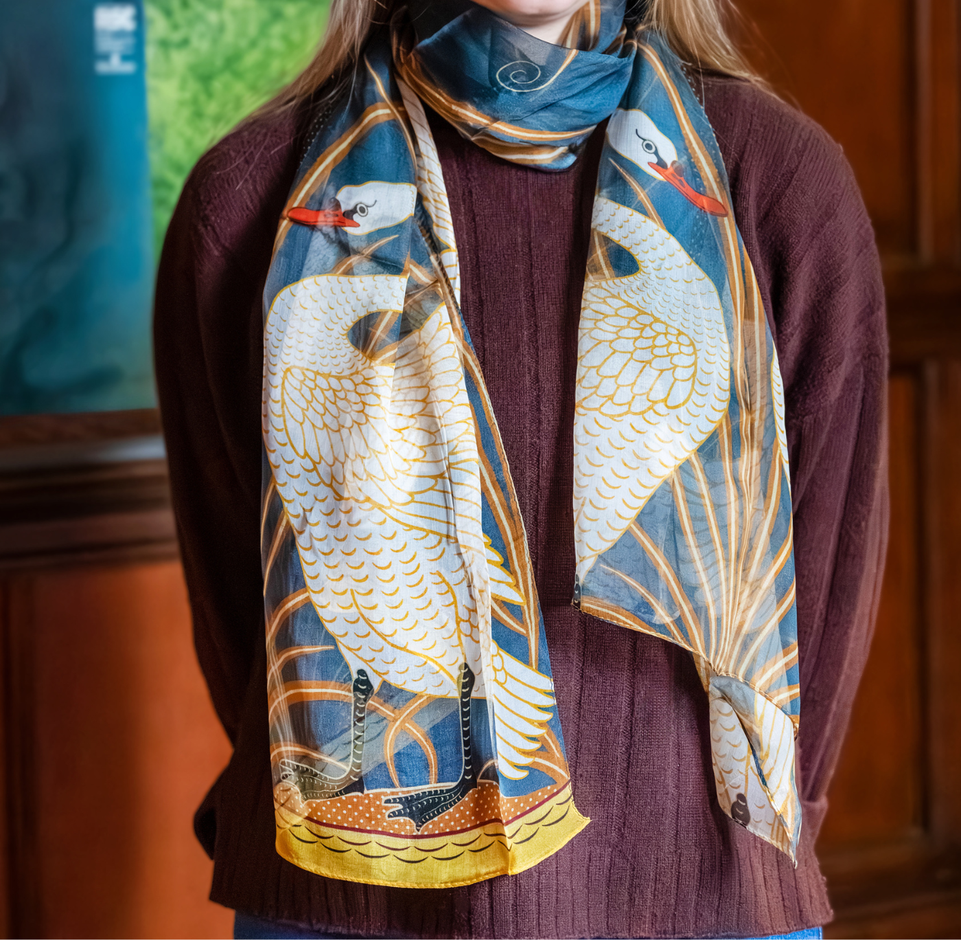 Scarf: Swan – The RSC shop